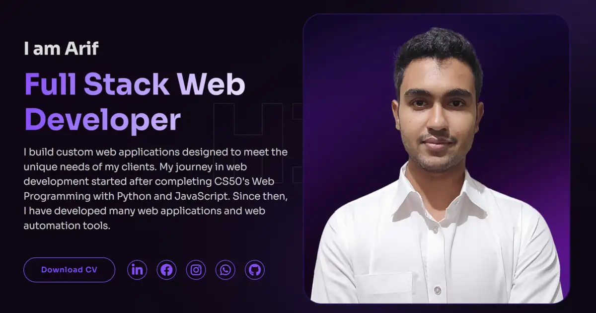 Ariful Islam | Web Developer